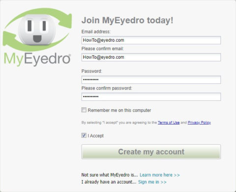 How to Set Up MyEyedro for the First Time - Eyedro