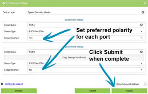 Invert Your MyEyedro Measurement Polarity - Eyedro